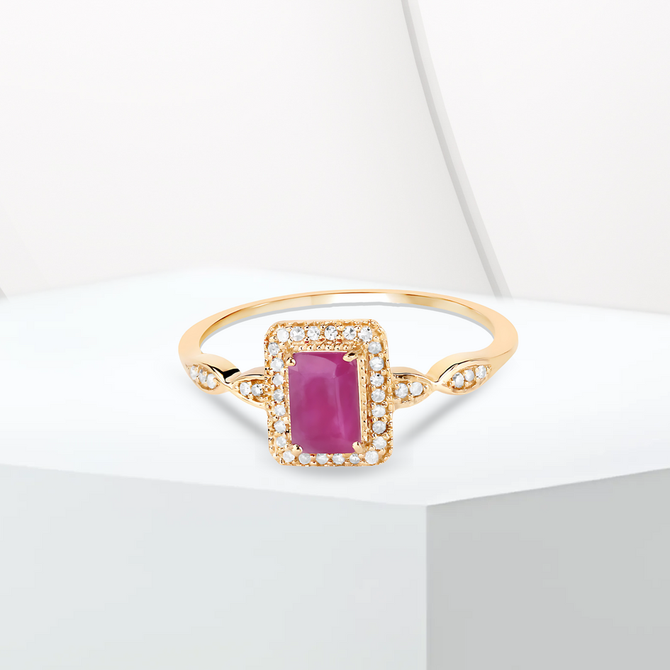 Silver Stackable Natural Aquamarine Cross Ring